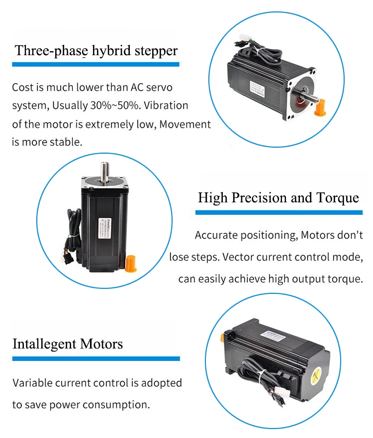 Big Stepper Motor 50kg 50nm 3phase 1.2degree 130byg350 Nema 52 ...