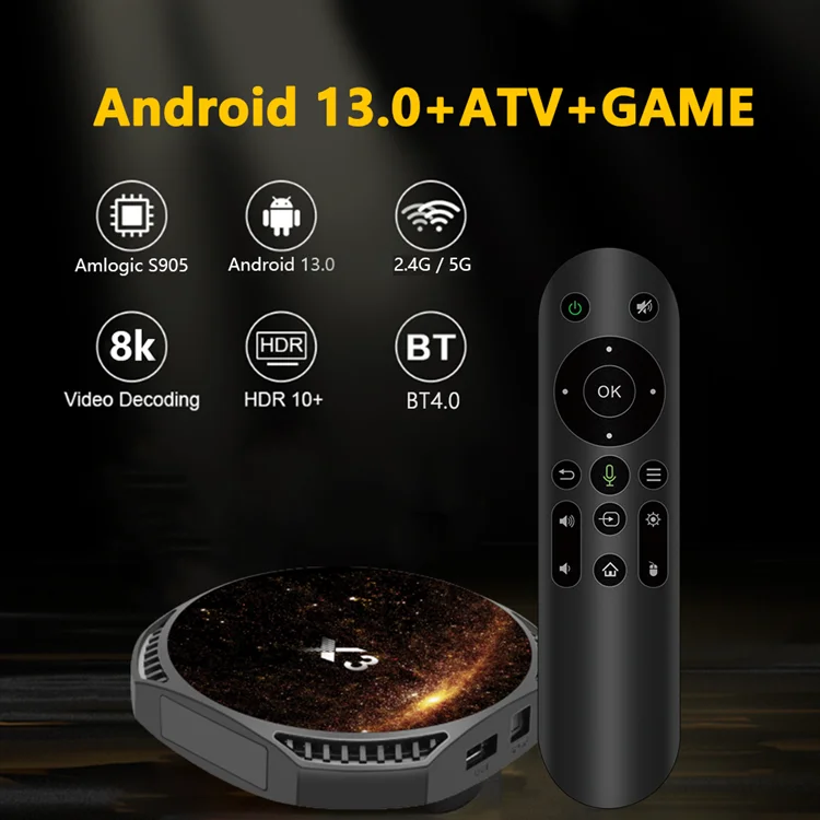 X3 Game Box 2 - 8K HD Android 13 TV Box with Emulators