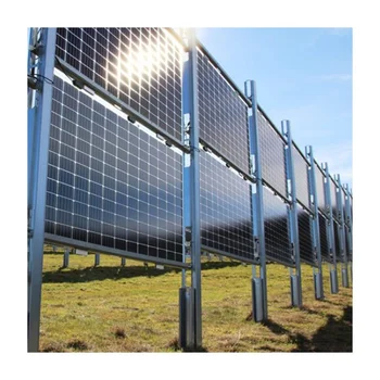 Galvanised Steel Vertical Farming Racking Bifacial Agri Pv Solar Panel ...