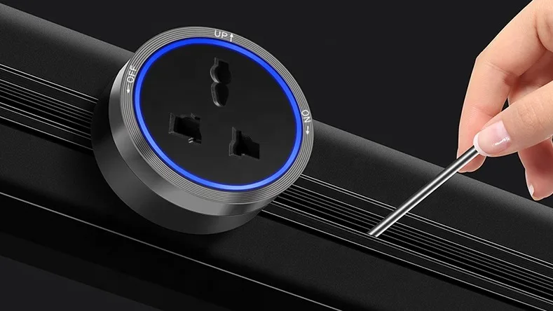 Electrical Embedded Wall Outlet Power Track P2 Series 120cm Hidden ...