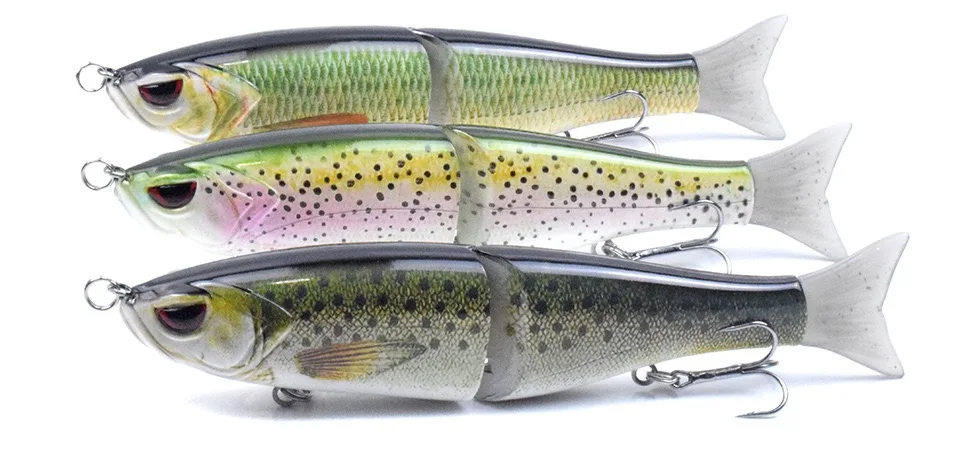 180mm 62g Rattles Fish Bass Bait - Lifelike Multi Soft Tail