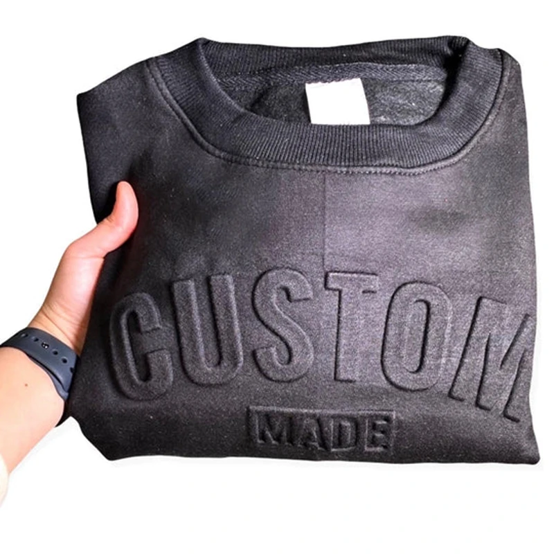 Custom 3D Embossed Men's Hoodie & Crewneck Sweatshirt