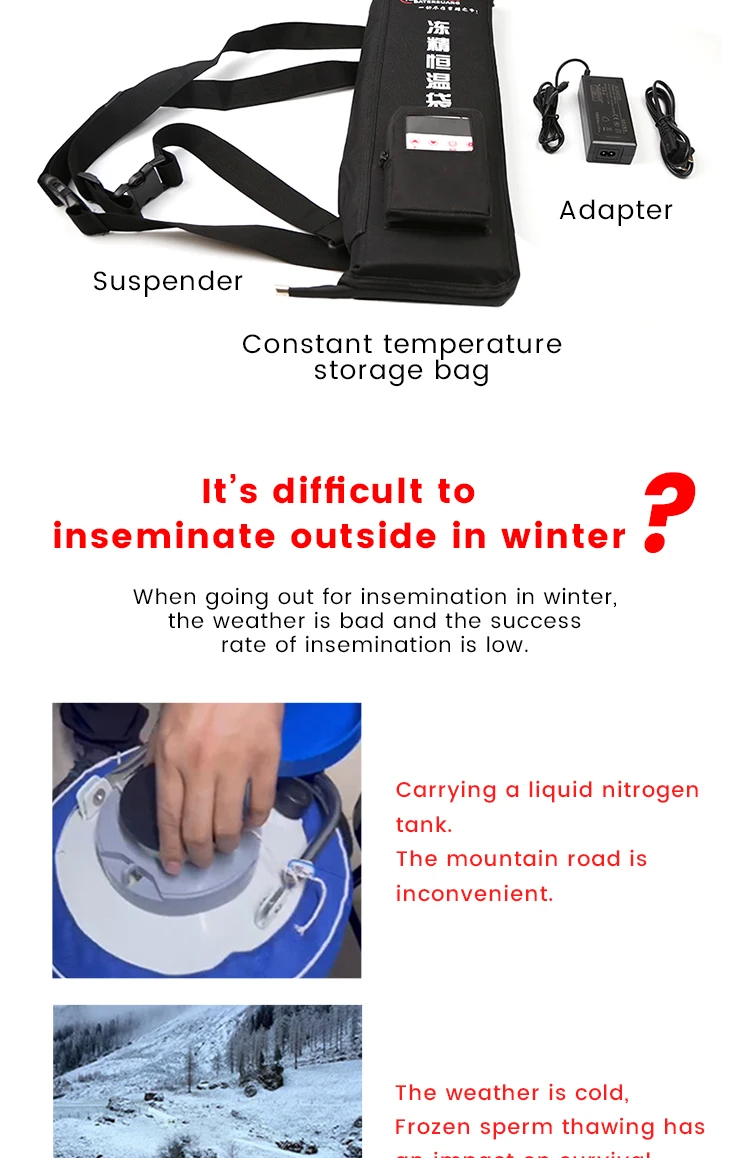 Veterinary Frozen Semen Constant Temperature Bag - GREAT FARM