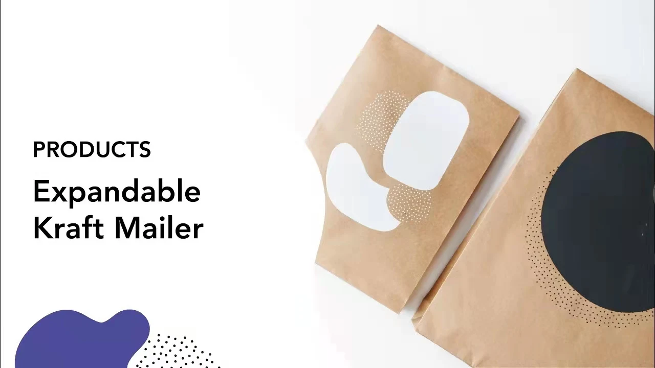 Kraft Paper Mailer Courier Bag With Side Gusset Expandable Kraft Paper ...