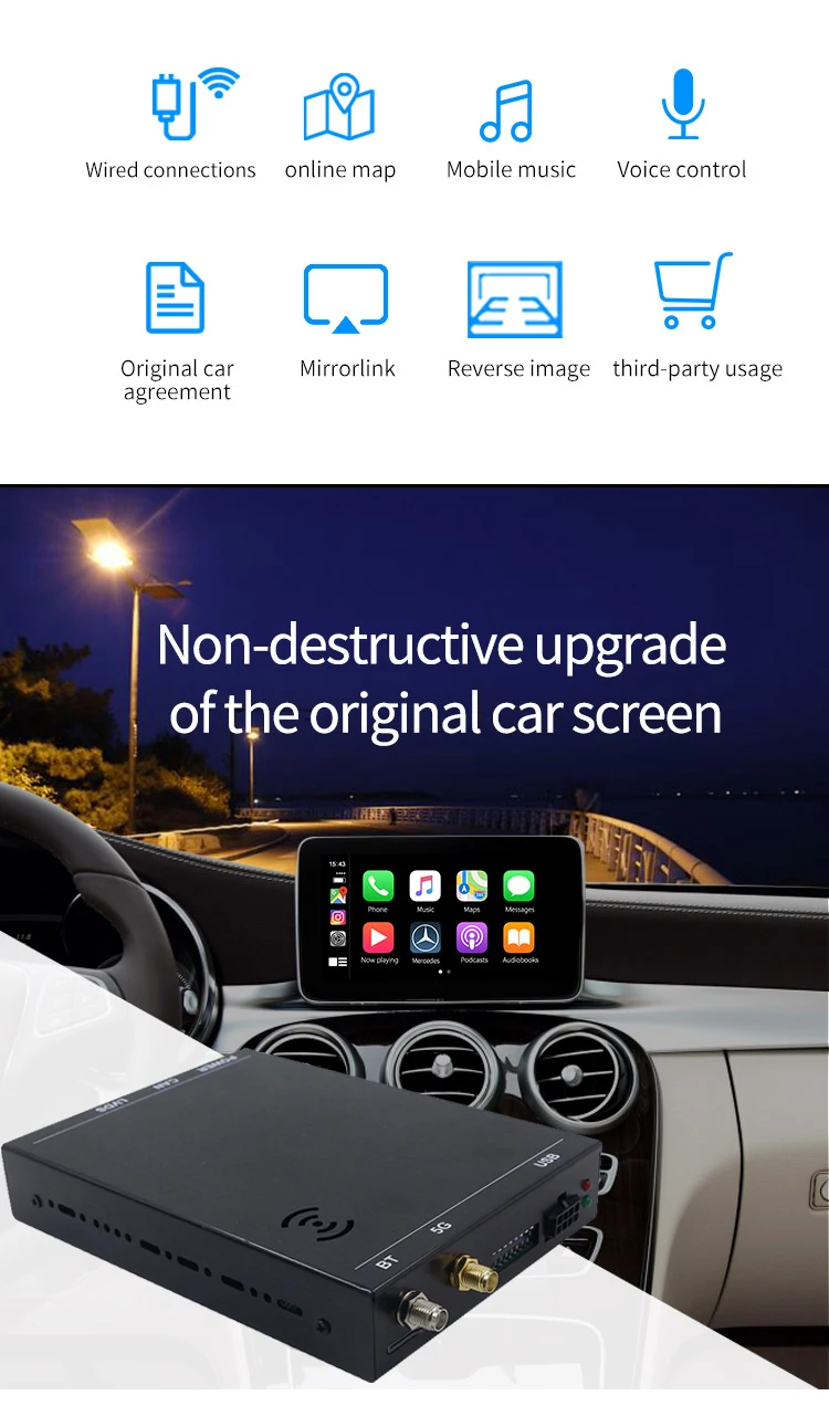 Carlinkit Carplay Android Auto Interface Box For Mercedes Benz - Buy ...