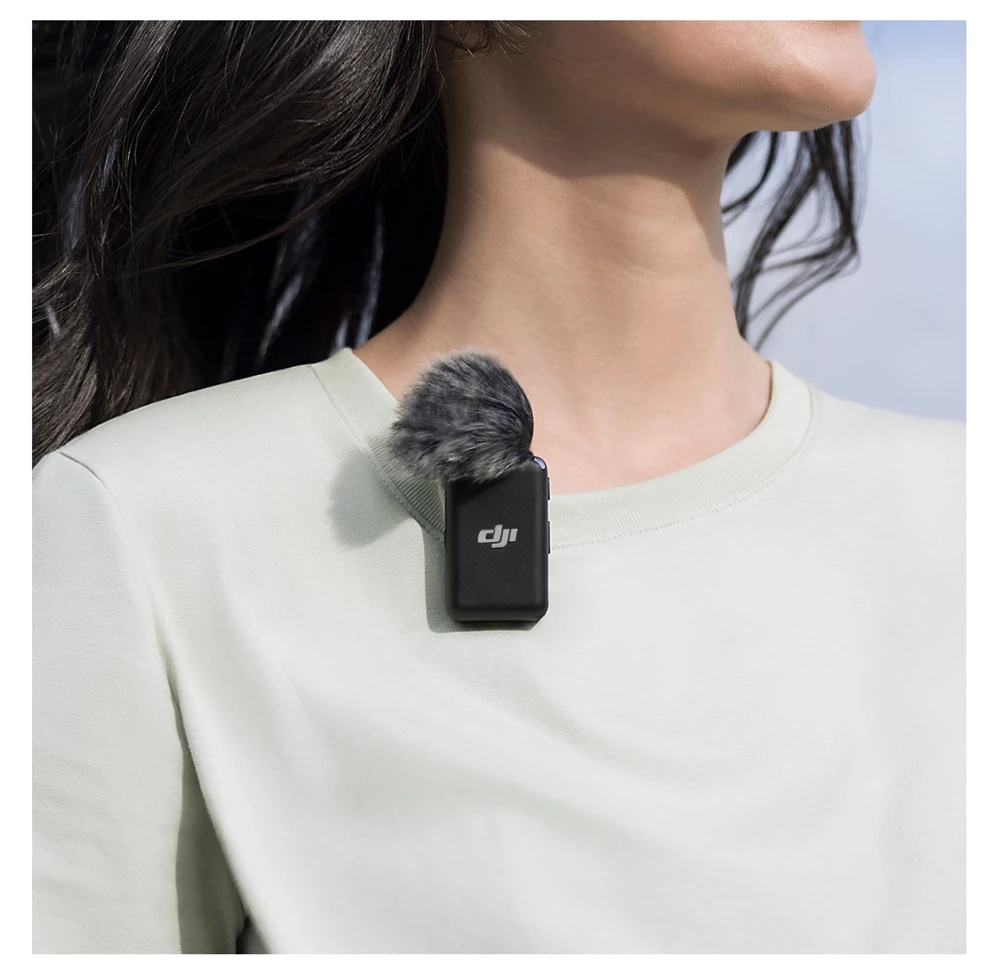 DJI Mic 250m Transmission Range Dual-Channel Recording up to 14 Hours ...
