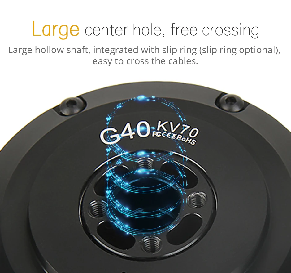 Product - CubeMars G40 KV70 Industrial Robot Gimbal Motor With Encoder ...