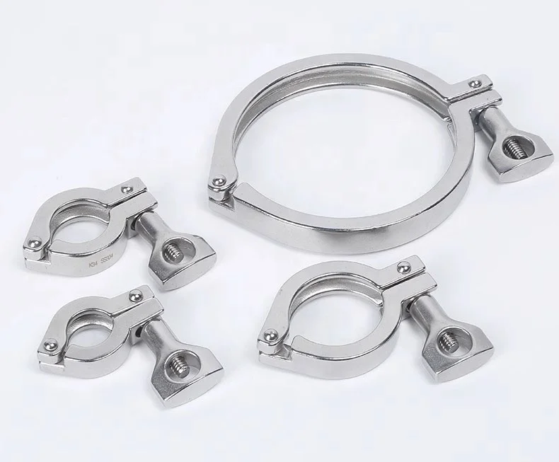 Stainless Steel Ss304 Sanitary Fitting Tri Clamp Clover Sanitary Single ...
