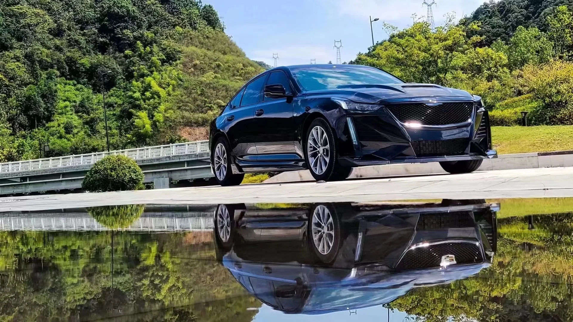 For Cadillac CT5 Body Kit CT5 Upgrade ROBOT Style Front and Rear Bumper ...