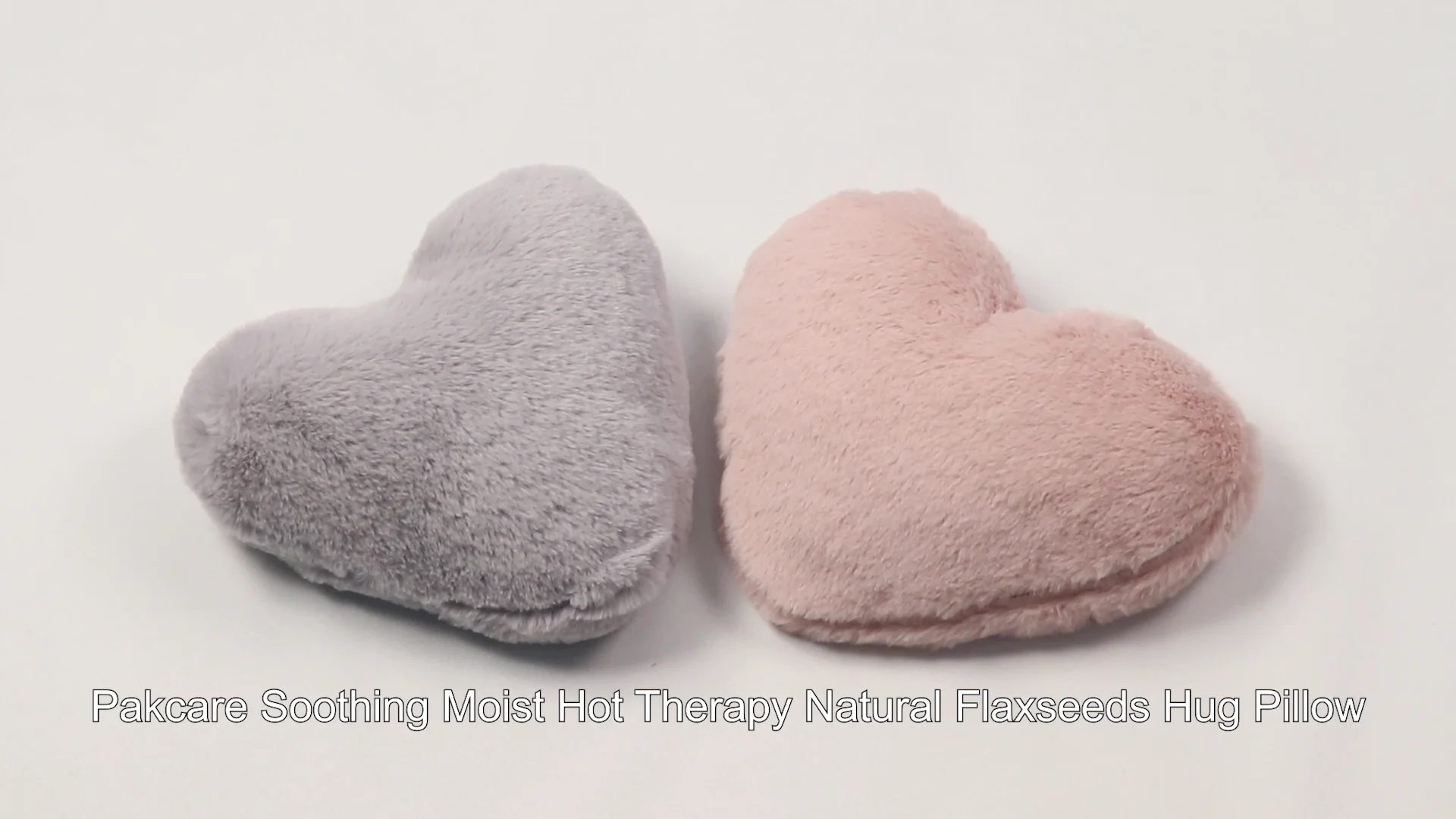 Cute Heart Shape Microwavable Pack Natural Flaxseeds Filling Heated Pad ...