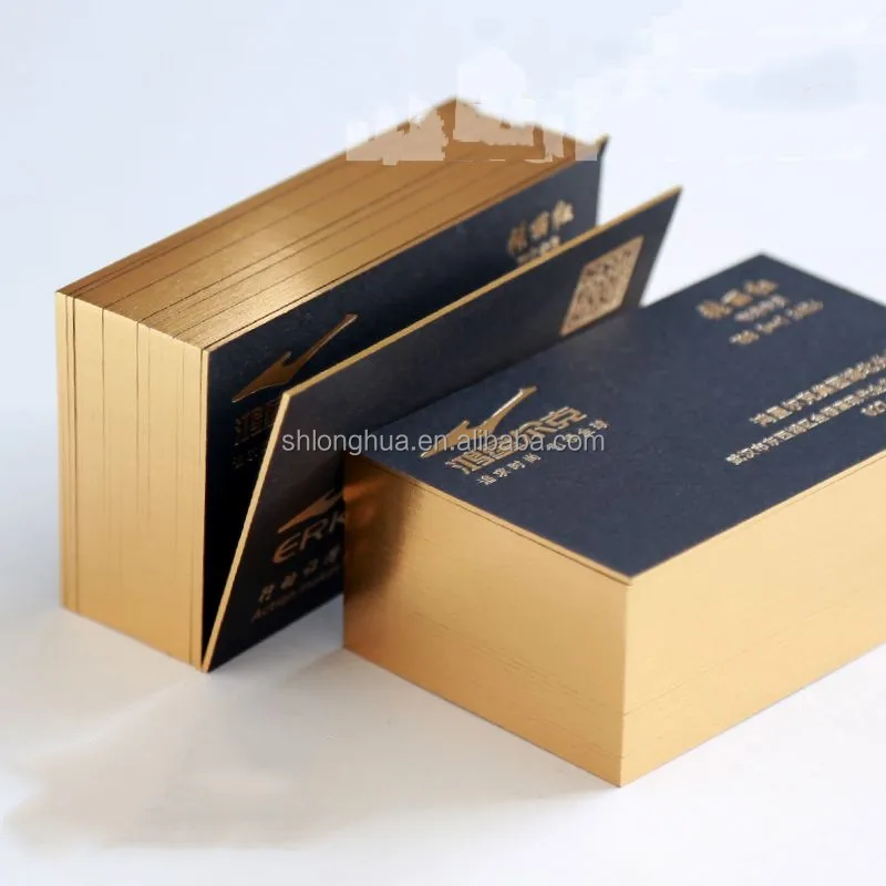 Custom Design 600gsm Cotton Paper Cardboard Gold Silver Foil Embossed ...