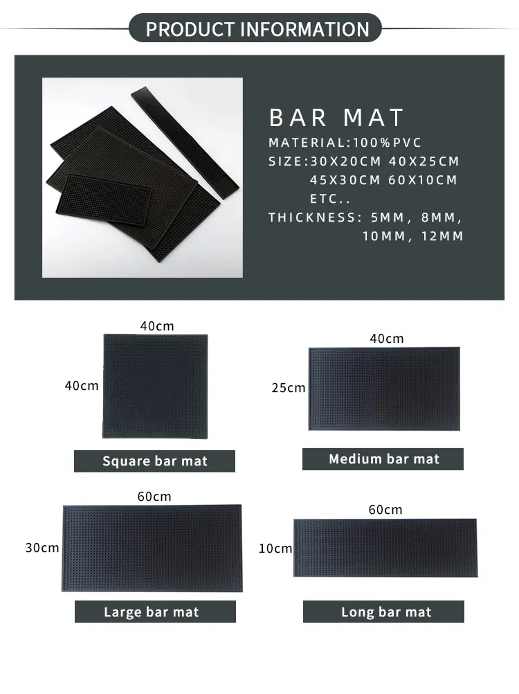 Oem 60*80 Cm Sublimation Extra Large Rubber Rubber Bar Beer Mat ...