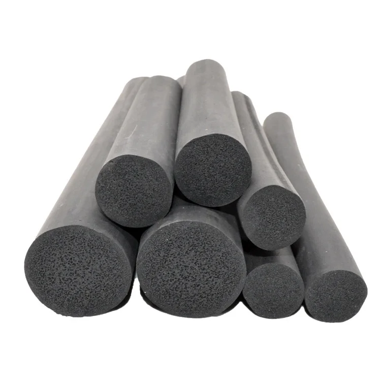 Round Epdm Foam Sealing Strip Sponge Silicone Rubber Foam Seal Strip ...