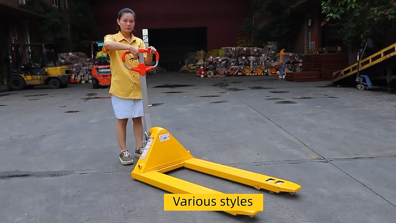 Customized Manual Hydraulic Jack Pallet Truck Trolley 3.5mm Steel Plate ...