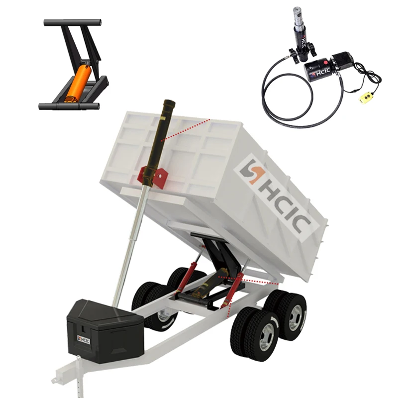 HC hydraulic Telescopic Hydraulic Cylinders 100/120 ton dump truck ...