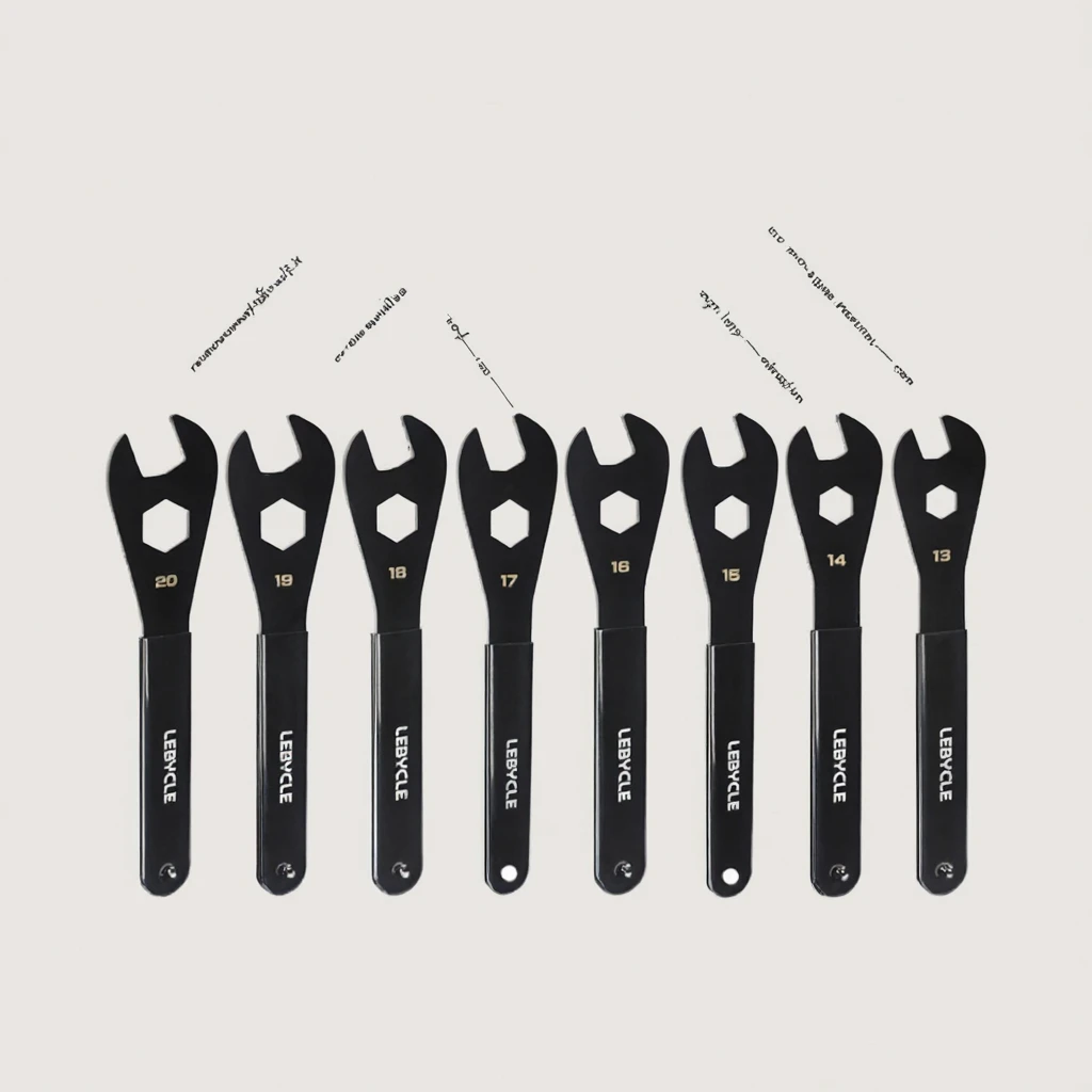LEBYCLE Open Hub Wrenches 13 14 15 16 17 18 19 20mm MTB Bicycle Cone ...
