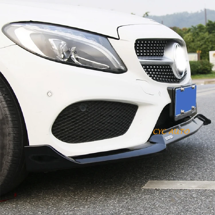 Auto Parts W205 Facelift Front Splitter for Mercedes Benz W205 C Class ...