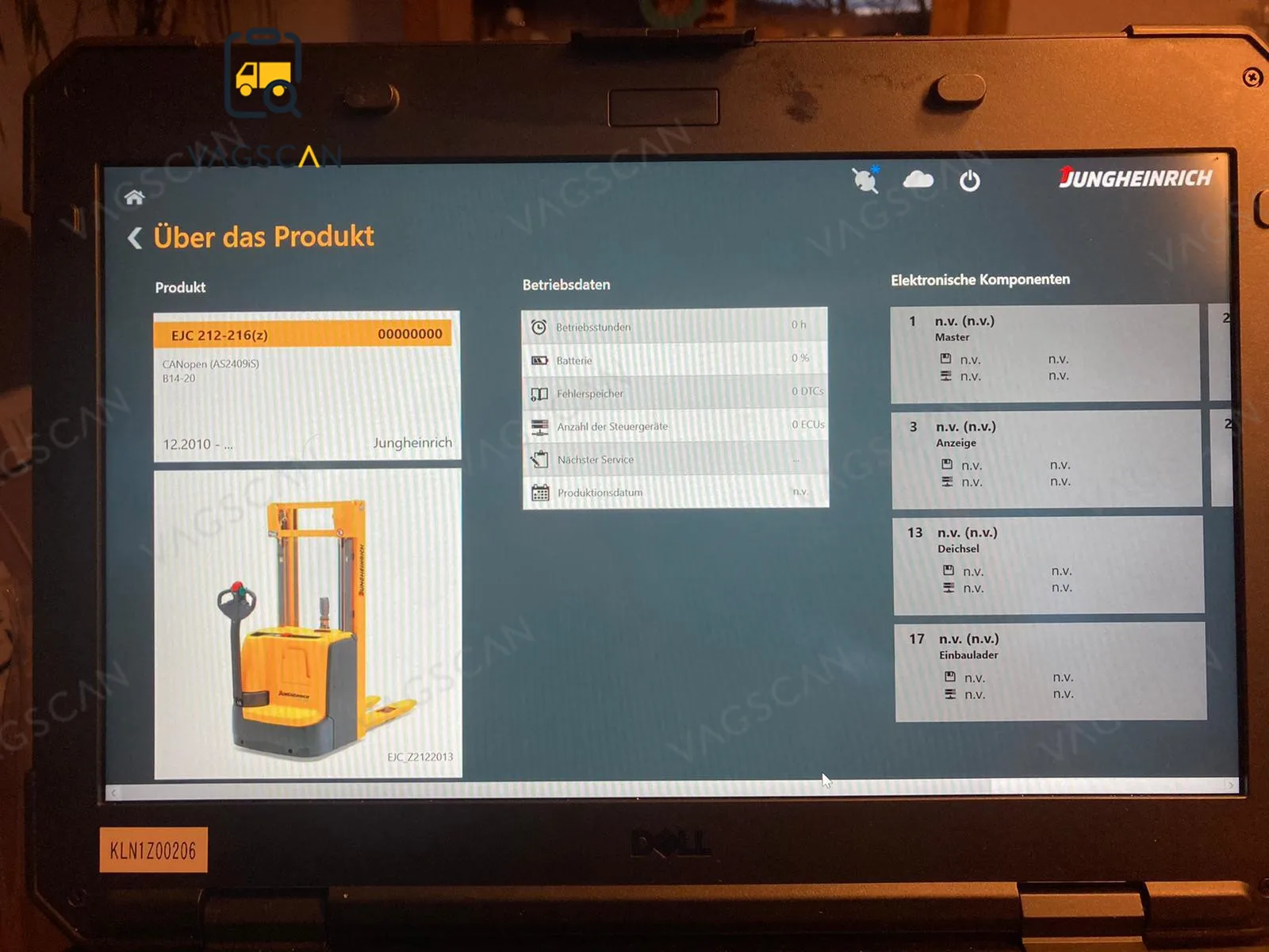 Jungheinrich Diagnostic Kit - Full Incado Box for Judit 4