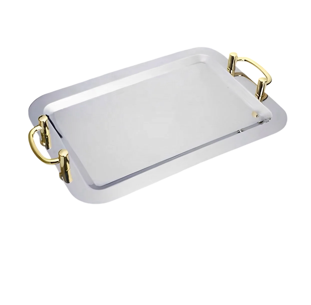 Stainless Steel Mirrored Vegetable Dinner Plates Commercial Pizza ...