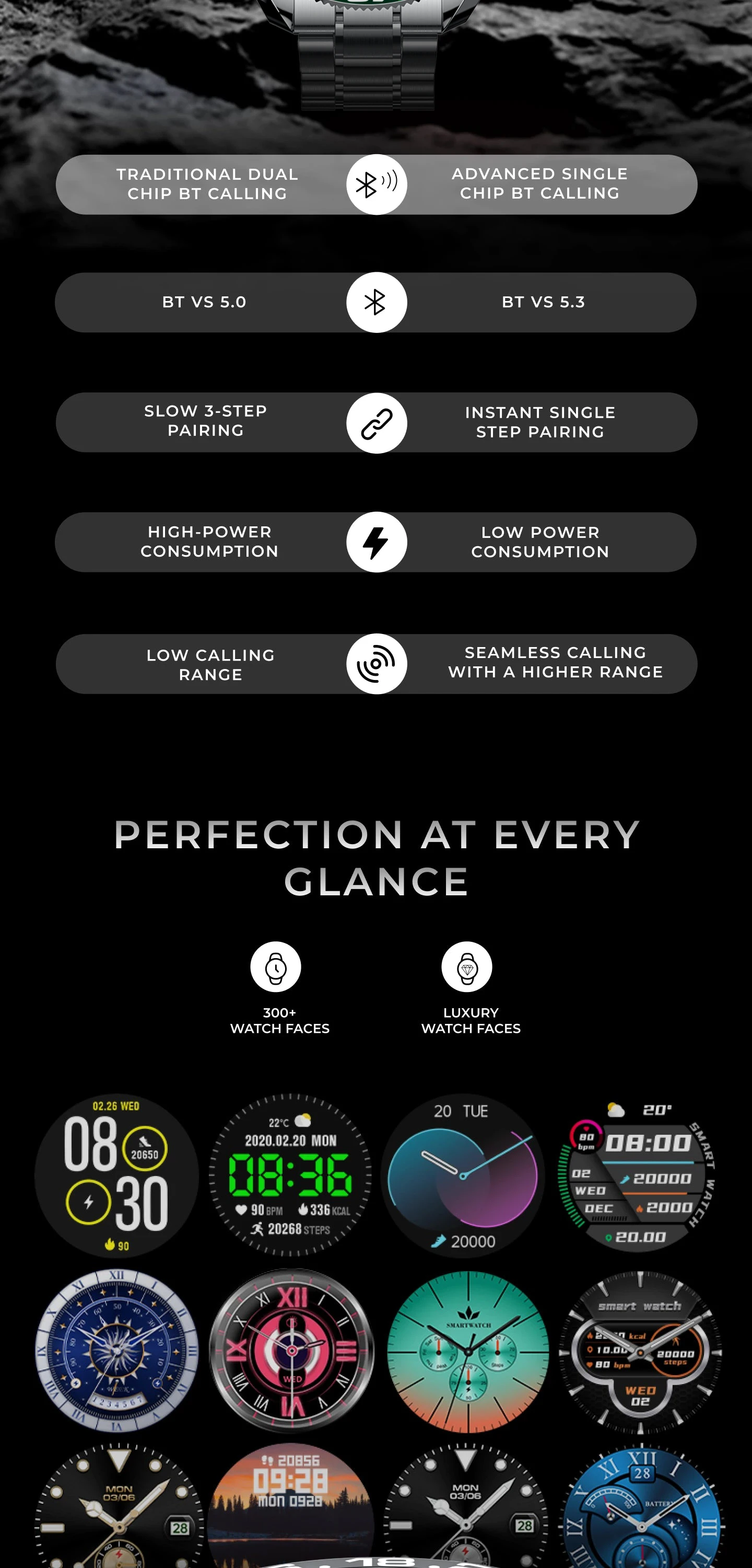 Aw35 Smart Watch 2024 Stainless Steel Siri Message Notification Sport Mode Sleep Monitoring ...