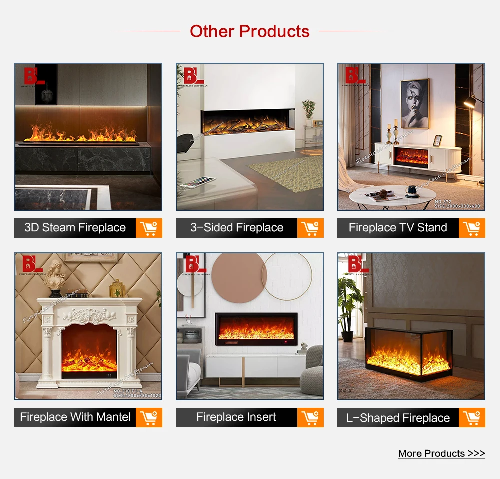 Modern Decorative 3d Decor Led Flame Wall Mount Water Steam Electric ...