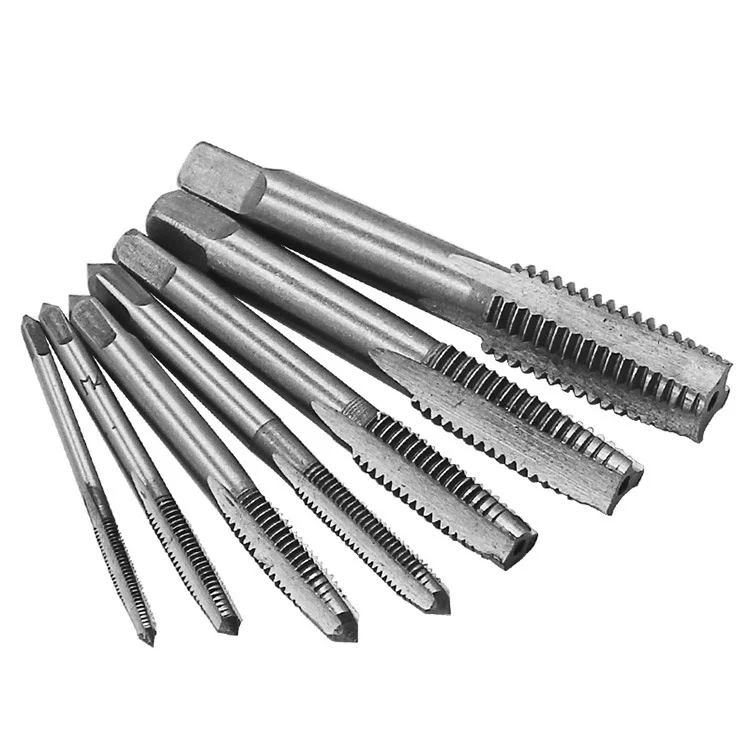 M3-M12 Metric Screw Taps Bearing Steel Square Shank Straight Groove ...