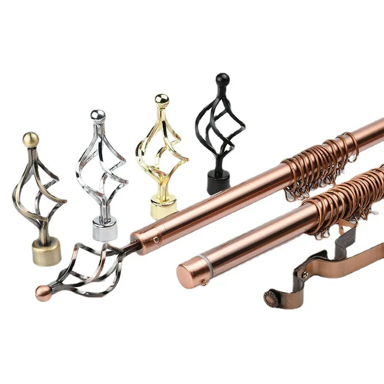 Expandable Twisted Living Room Hotel Pvc Box Iron Curtain Rod ...