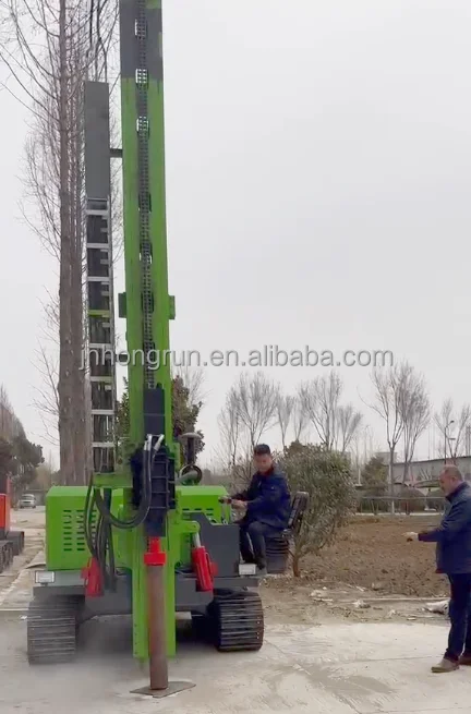 High-Power New Earth Screw Pile Drive Machine with Vibro Hammer for ...