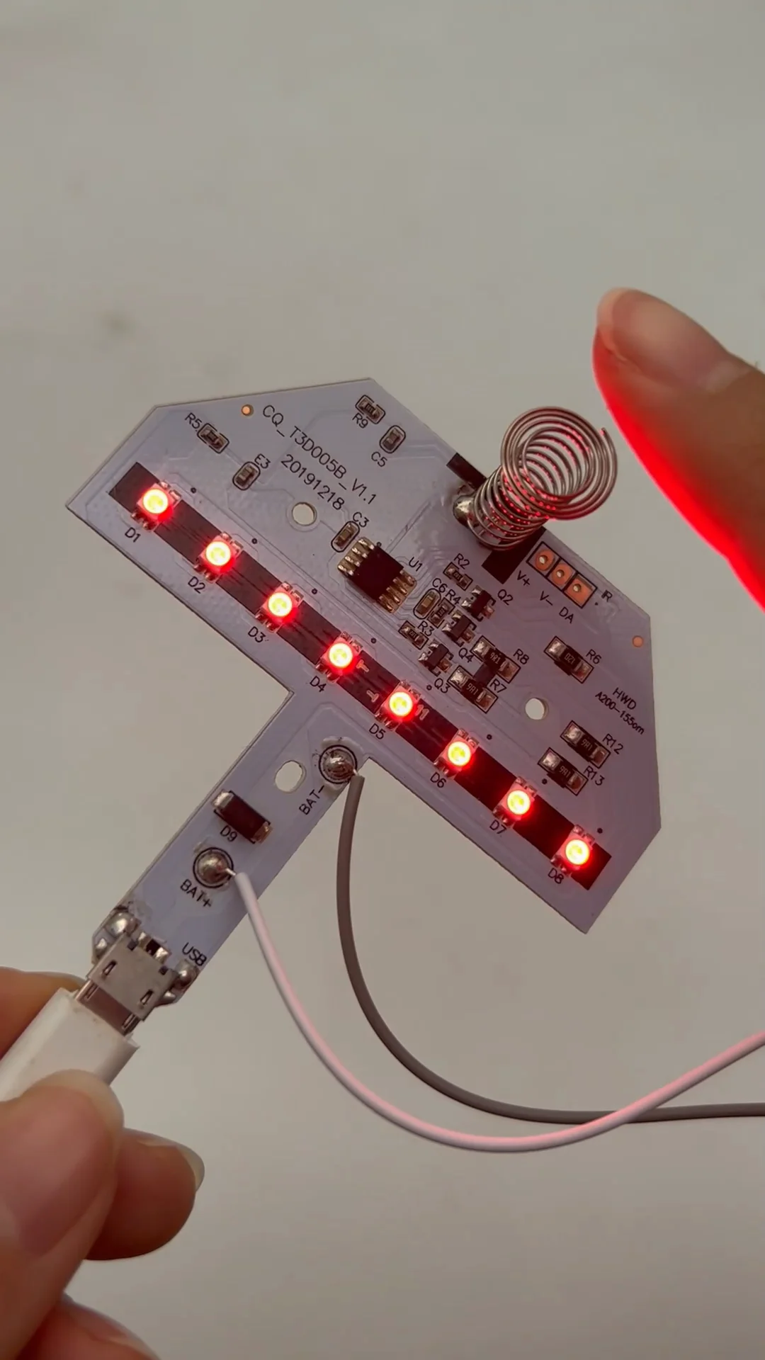 Led Pcb Only Rgb 7 Colors Touch Led Module With Touch Sensitive Switch ...