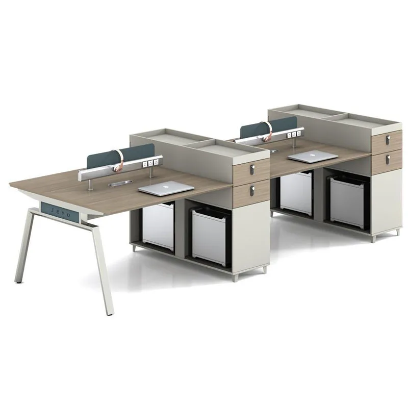 simple design office cubicle modern Arc-shaped 4 people desk for sale ...
