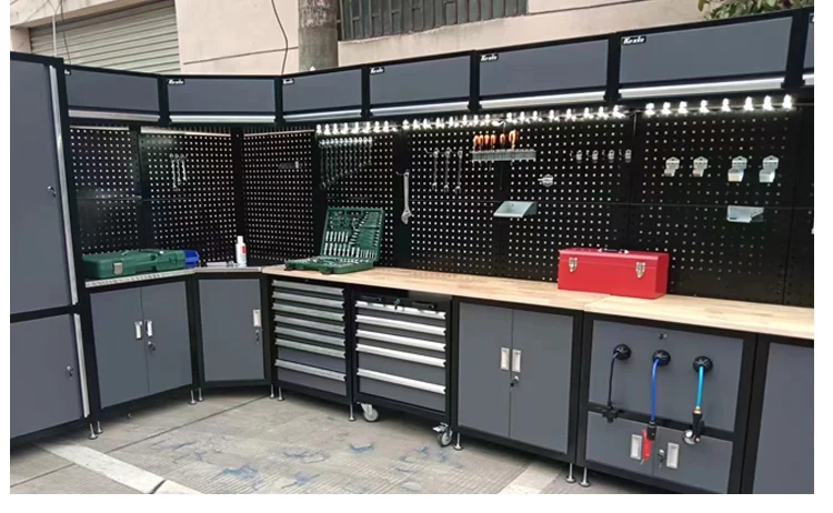 Garage Workstation Modular Workbench Tool Cabinet Workshop Garage ...