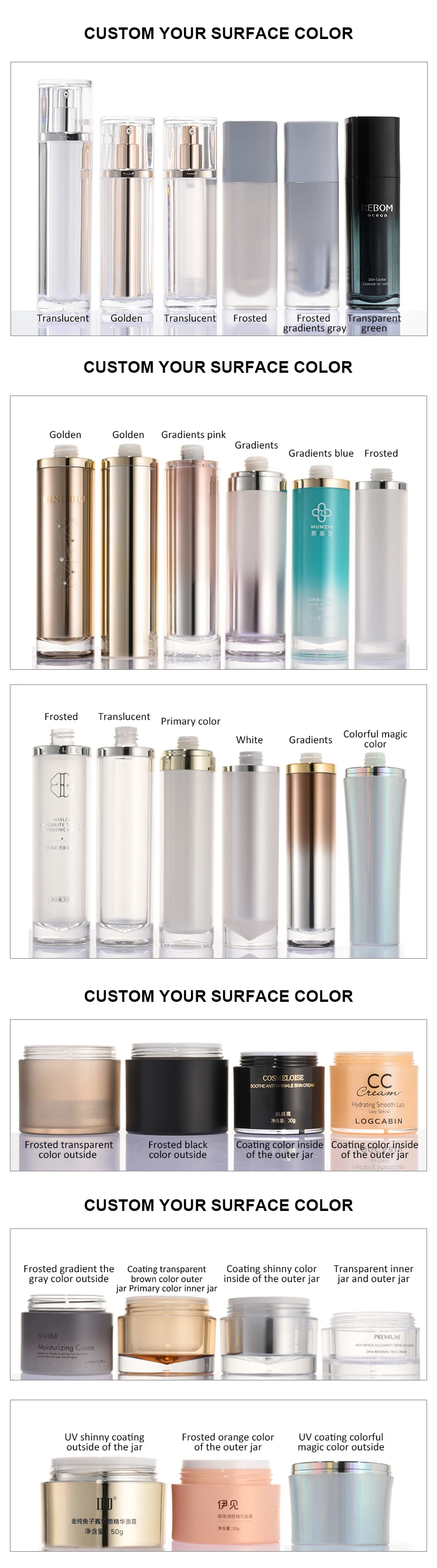 Luxury Body Pump Spray Plastic Bottle Skin Care Packaging Cosmetic ...