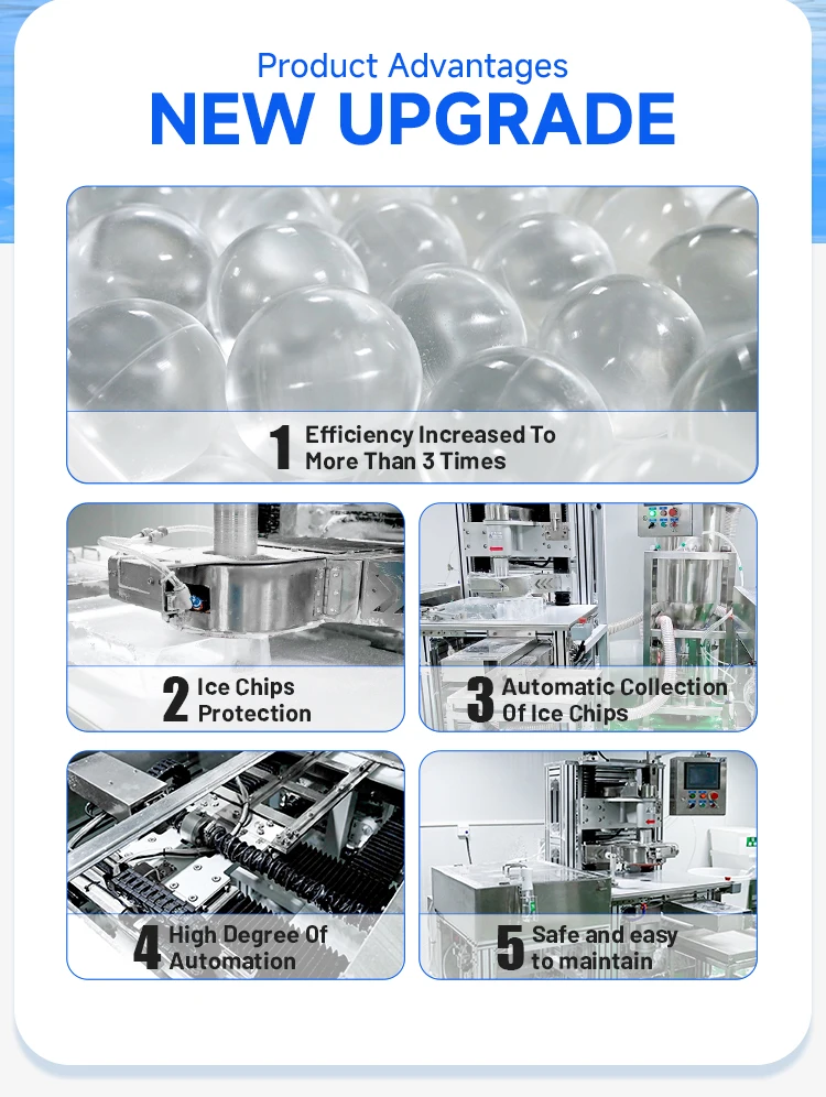 CBFI Round Sphere Ball Ice Machine for High-End Usages