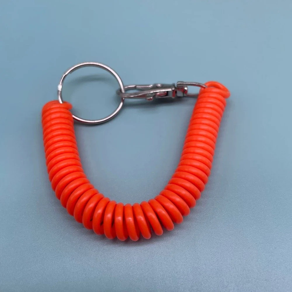 Secure Your Keys with a Spiral Retractable Spring Coil