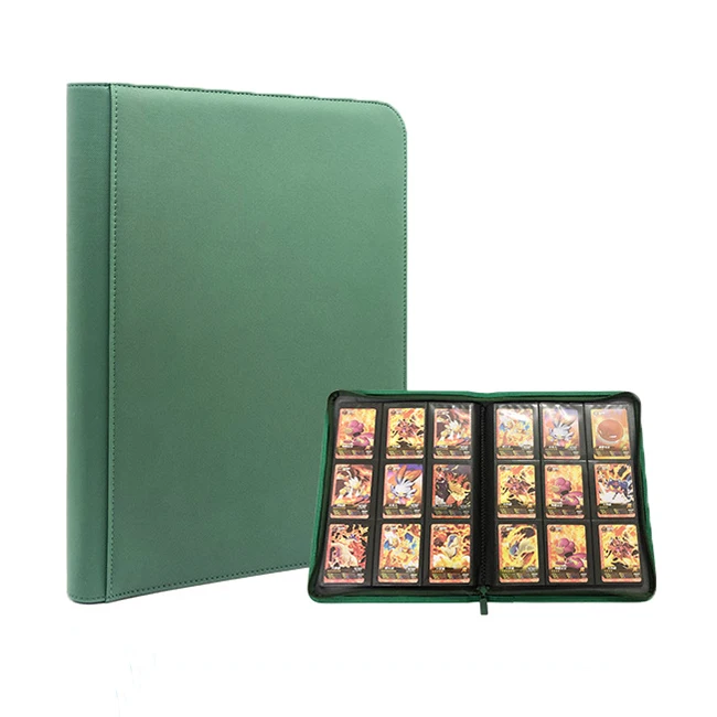 Custom 9 Pocket PU Trading Card Binder - 360 Card Capacity