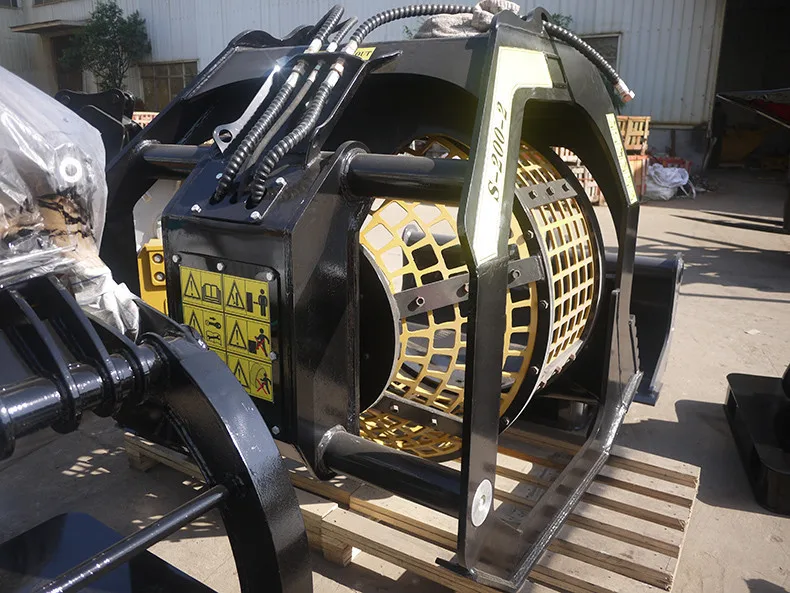 RSBM Mini Excavator Attachment Sieve Bucket Rotating Screening Bucket ...
