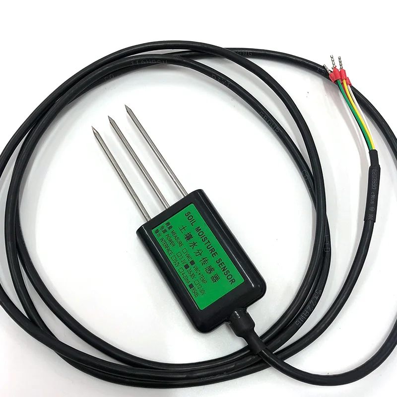 RS485 Soil Moisture Sensor Three Probes Soil Moisture Temperature ...