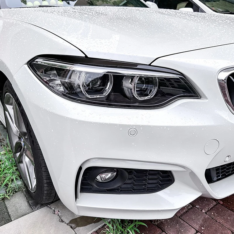 Car Headlight Eyebrows Eyelids Anti Oxidation Replacement For Bmw 2 ...
