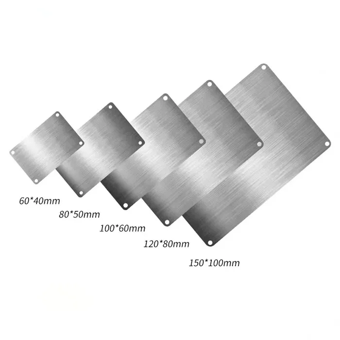 Asset Tags Name Plates Custom Design Self Adhesive Color Anodized Metal ...