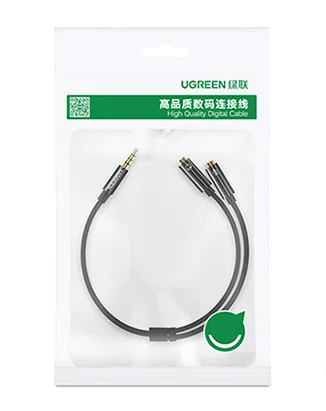 Ugreen Headphone Splitter 3.5mm 4 Pole Trrs Audio Splitter Mic Y ...