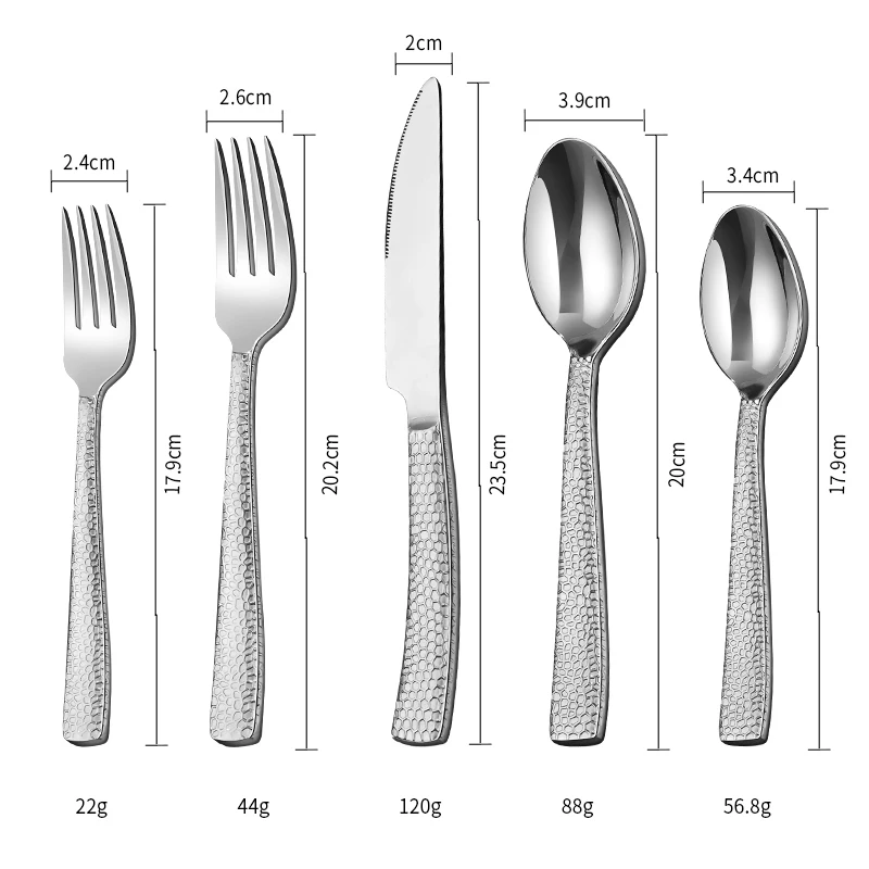 Custom High Quality Restaurants Cutlery Silverware For Wedding Silverware Wholesale Flatware ...