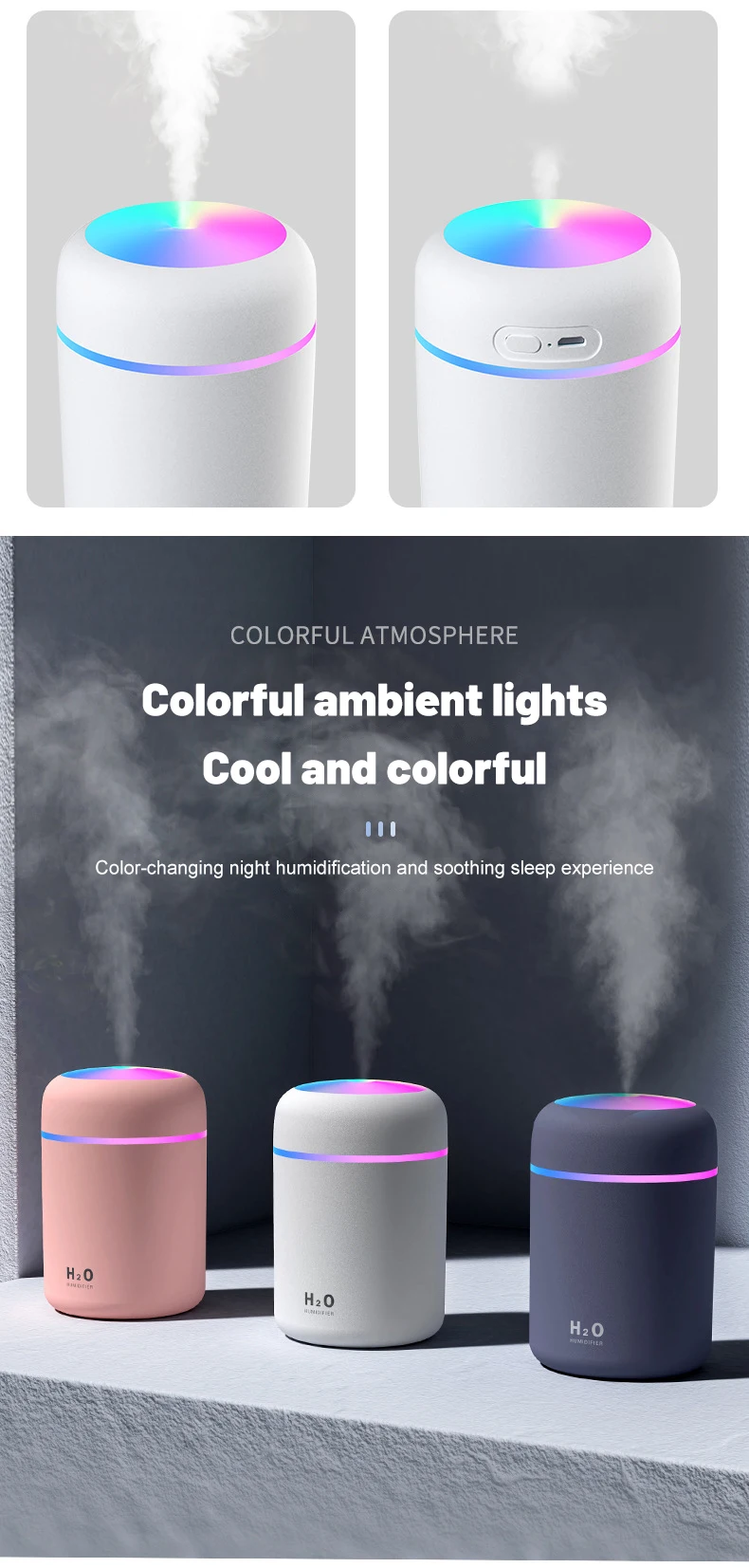 H2O Spray Mist Maker - Double Wet Fogger Aroma Diffuser