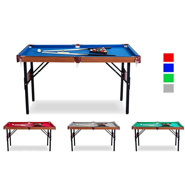 Mini Pool Table - 4.5ft Kids Game Folding Billiard Table