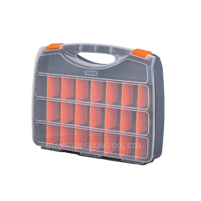 Adjustable Tool case Parts storage organizer box plastic compartment ...