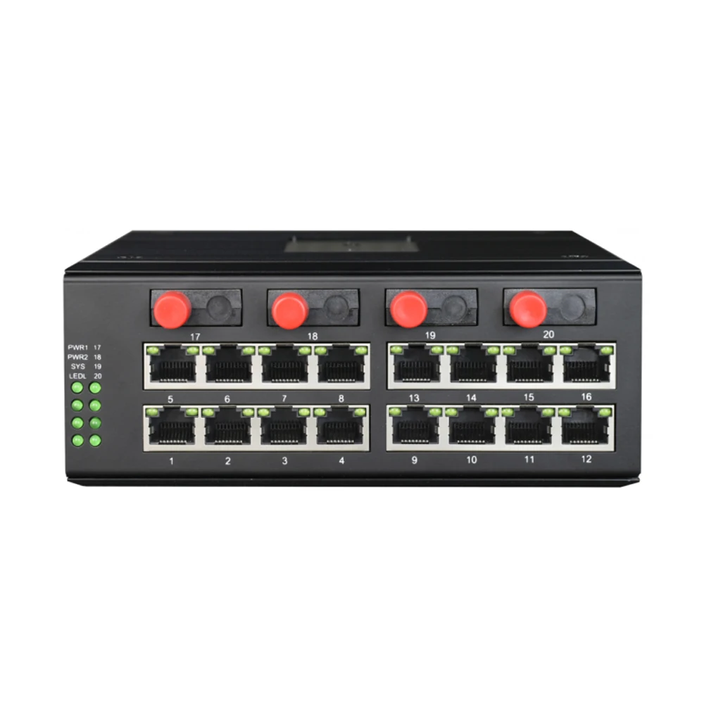 Din Rail Managed Gigabit Ethernet Switch - 16 Port Industrial