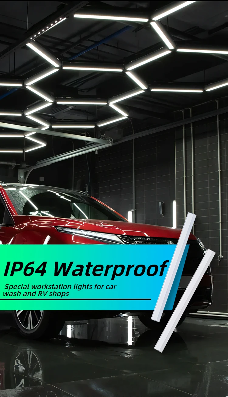 Car Wash Working Lights Inspection Detailing Honeycomb Hexagonal ...