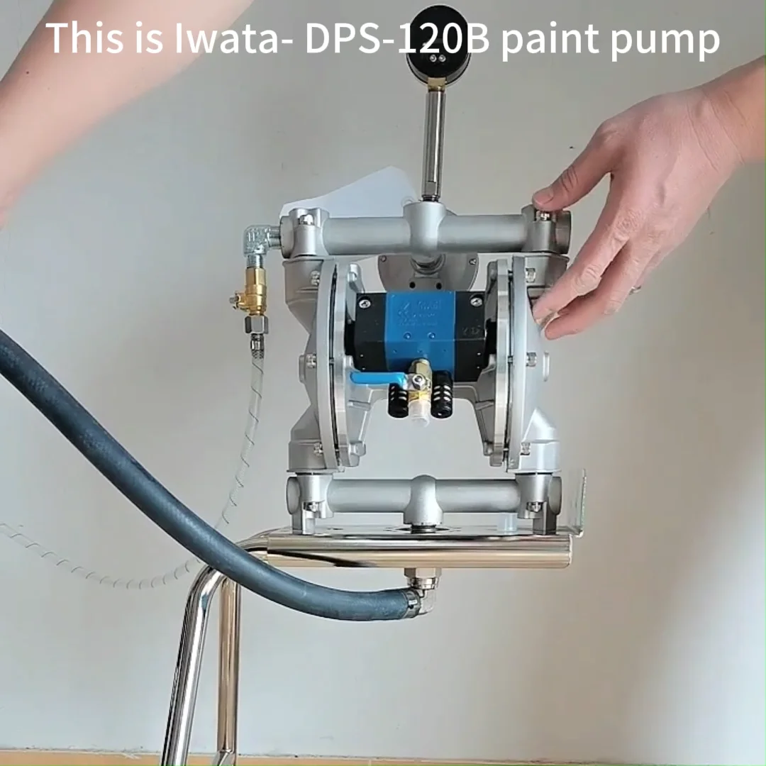Japan Original Iwatas Dps-120b Double Diaphragm Paint Pump Painting Supply Dps-120a Industrial ...