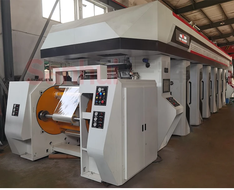 High Speed 8 Colors Automatic Color Register Rotogravure Printing ...