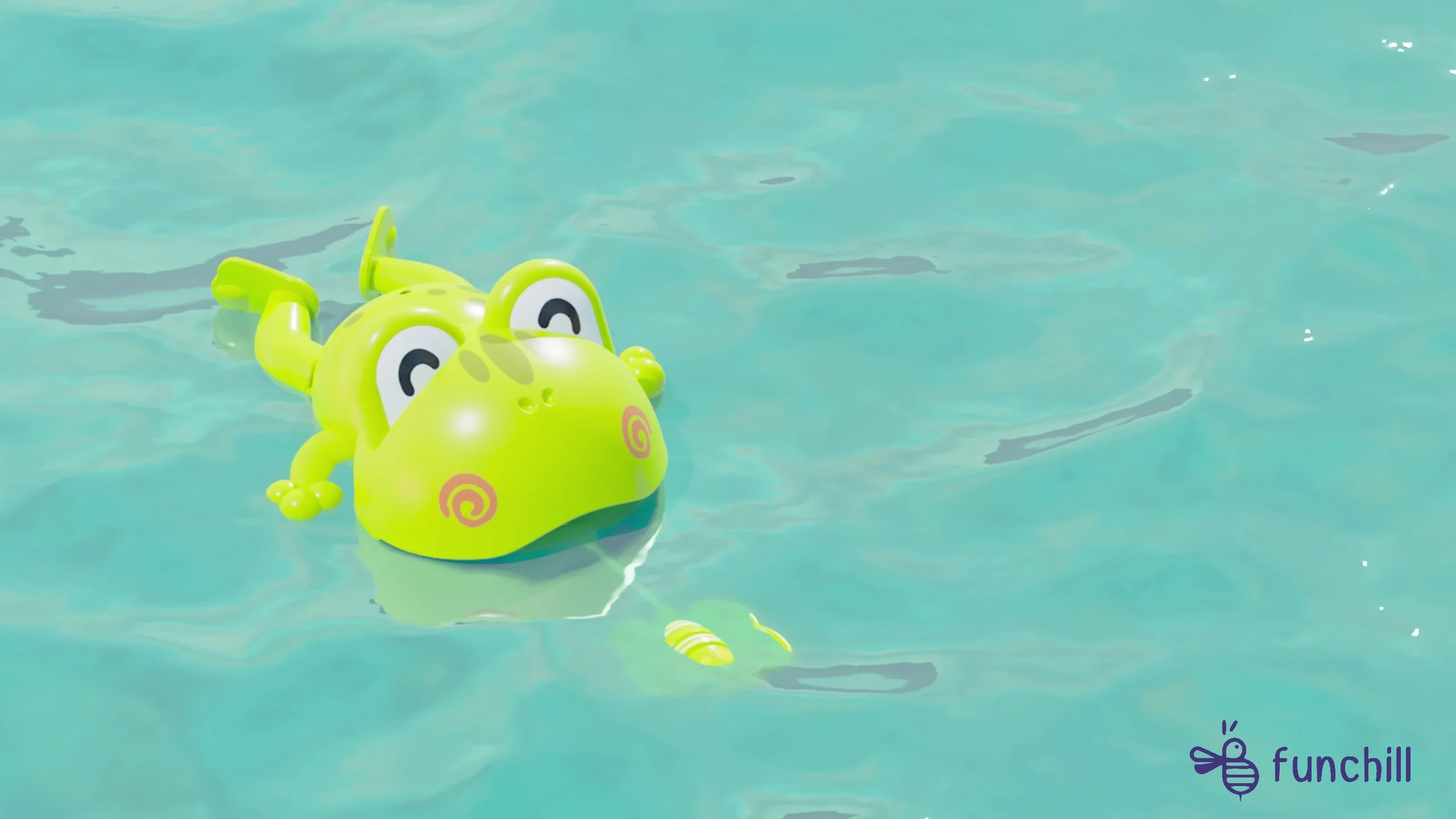 Plastic Swimming Pool Shark Wind Up Clockwork Toy Animals Pull String ...