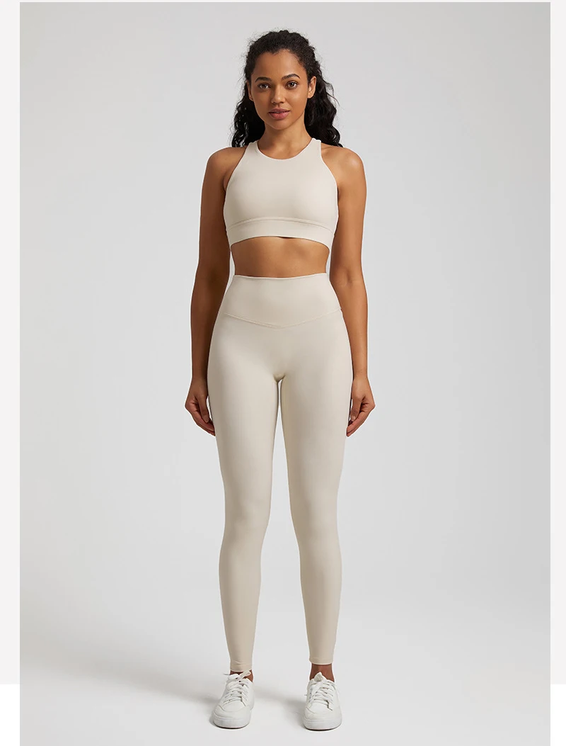 Custom Logo Two Piece Gym Activewear Set Summer Women Yoga Wear Fitness ...